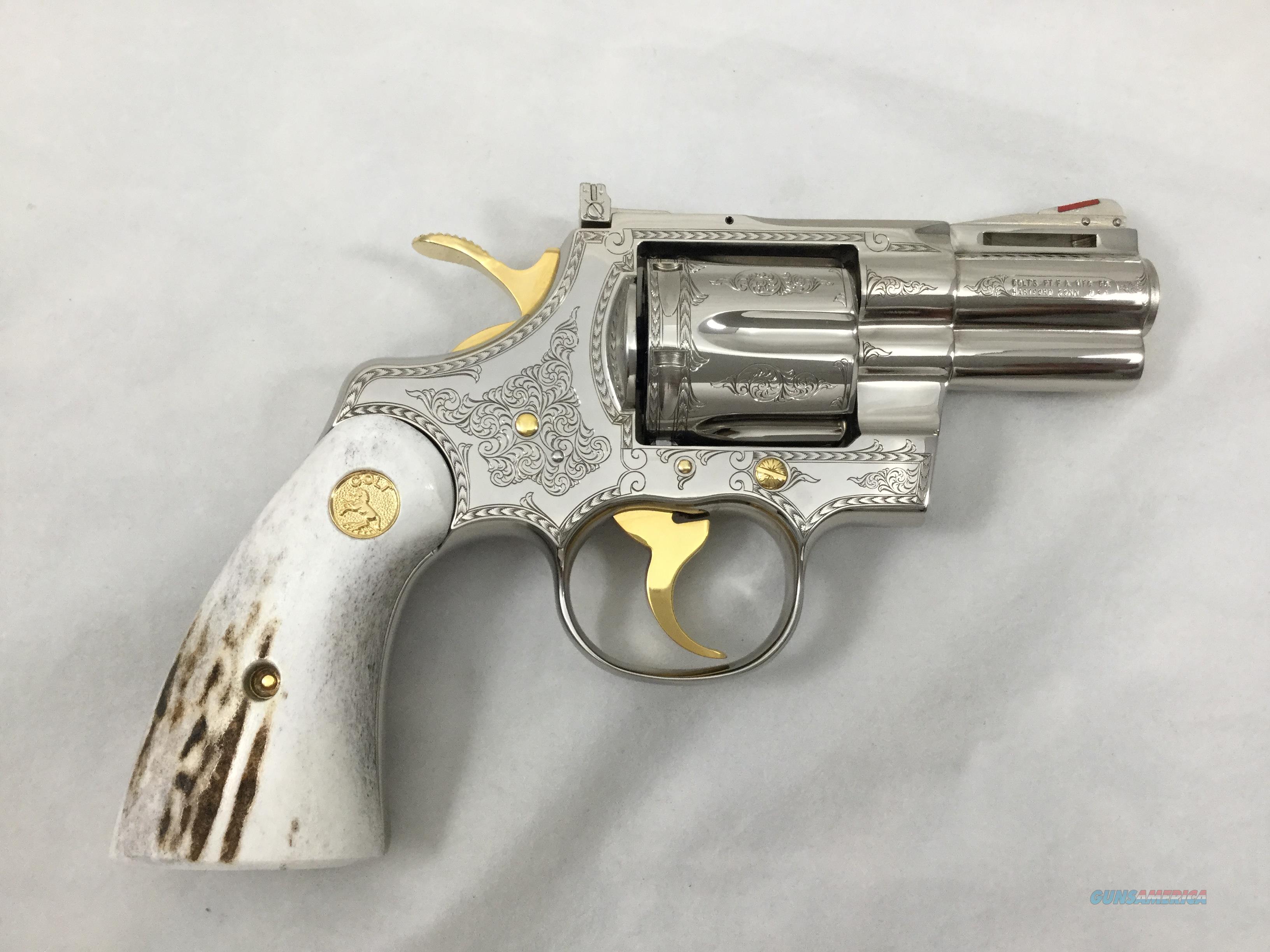COLT PYTHON 2 1/2 BARREL ENGRAVED for sale at Gunsamerica.com: 967833544