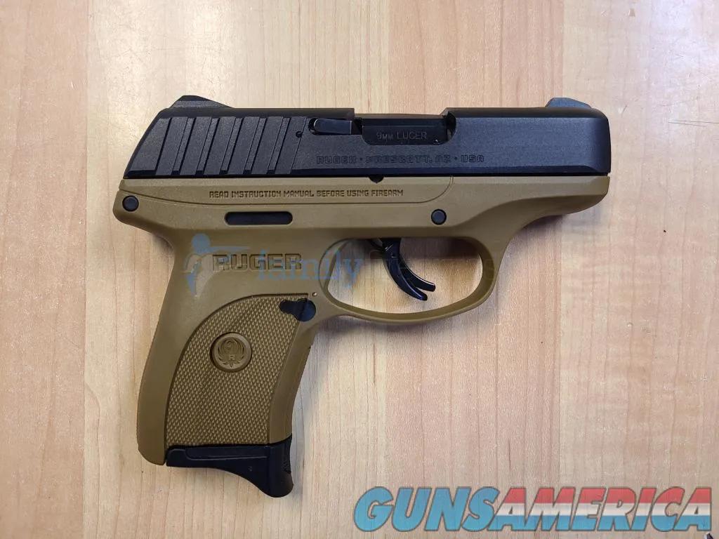 RUGER EC9S 9MM 3.1" FDE 7RD 3297 for sale at Gunsamerica.com: 938648333