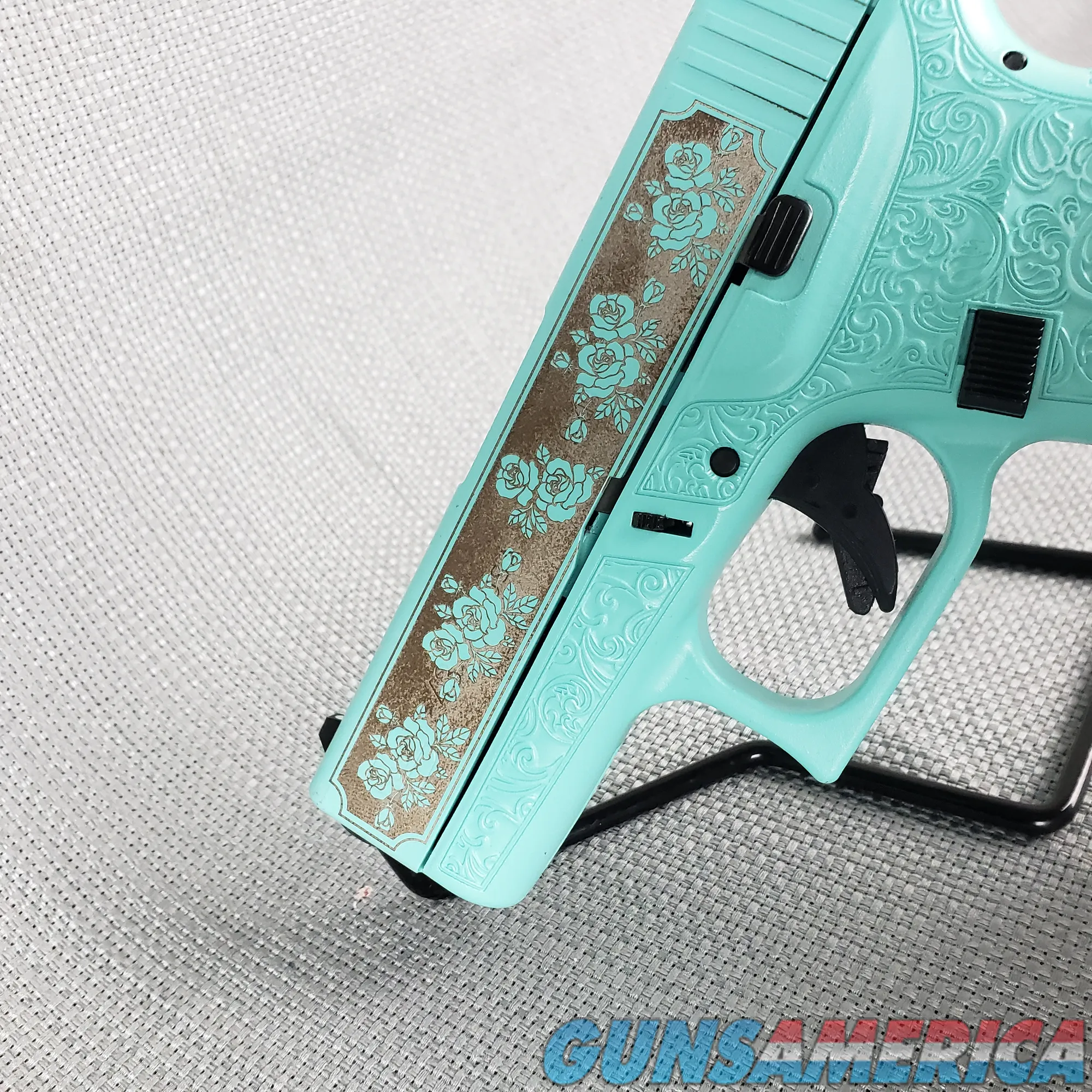 Glock 43X Tiffany "Glocks & Roses" ... for sale at Gunsamerica.com ...