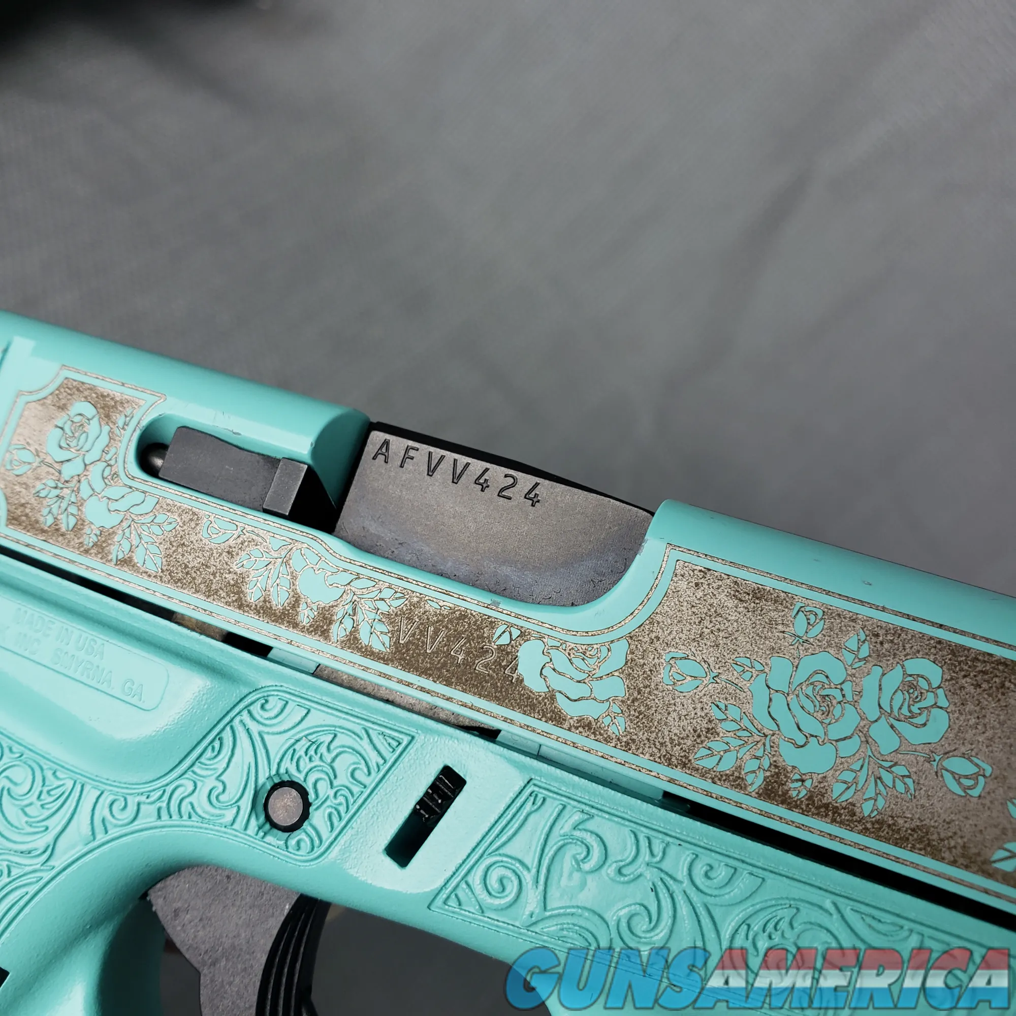 Glock 43X Tiffany "Glocks & Roses" ... for sale at Gunsamerica.com ...