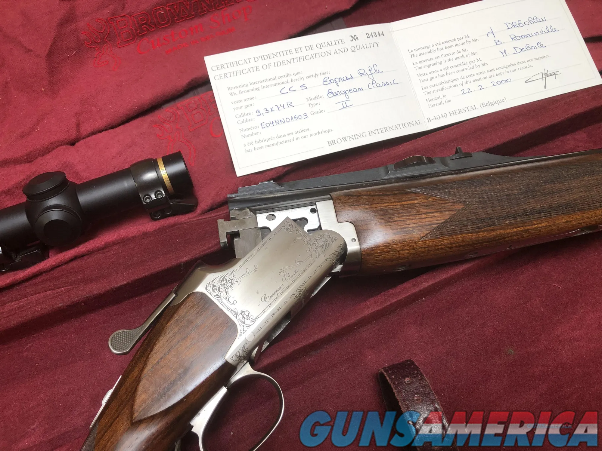 Browning European Double Rifle 9.3x... for sale at Gunsamerica.com ...