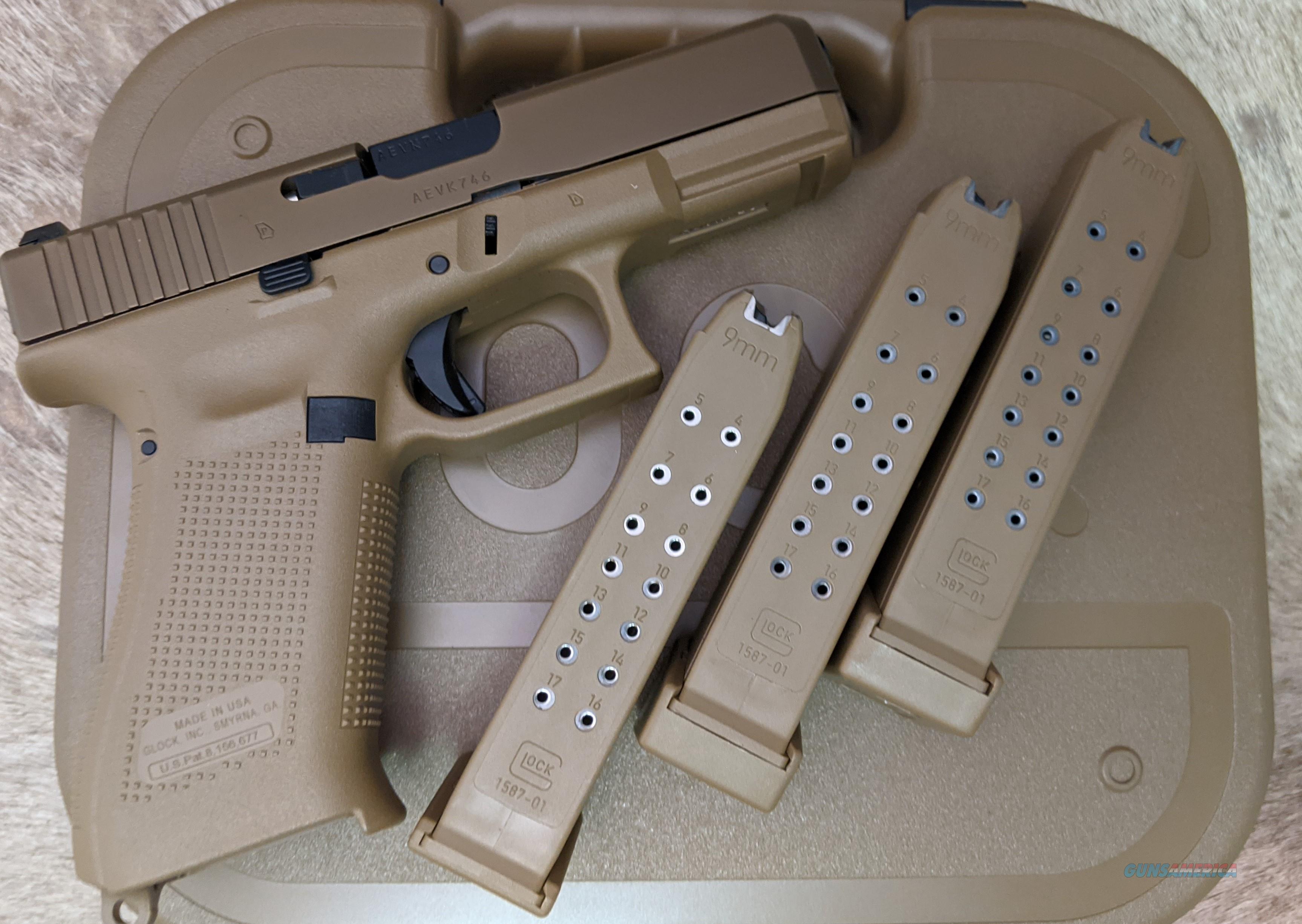 Glock 19X (9mm) in Coyote/FDE for sale at Gunsamerica.com: 970946569